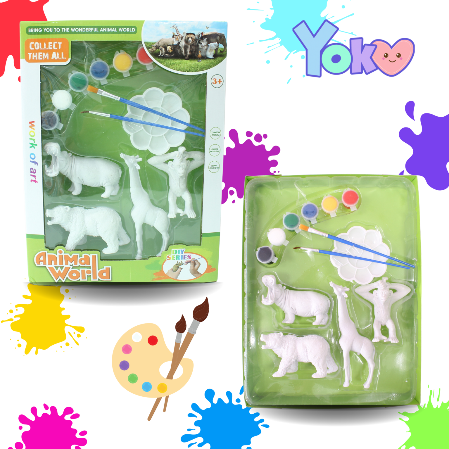 kit para pintar - Yoko Kawaii