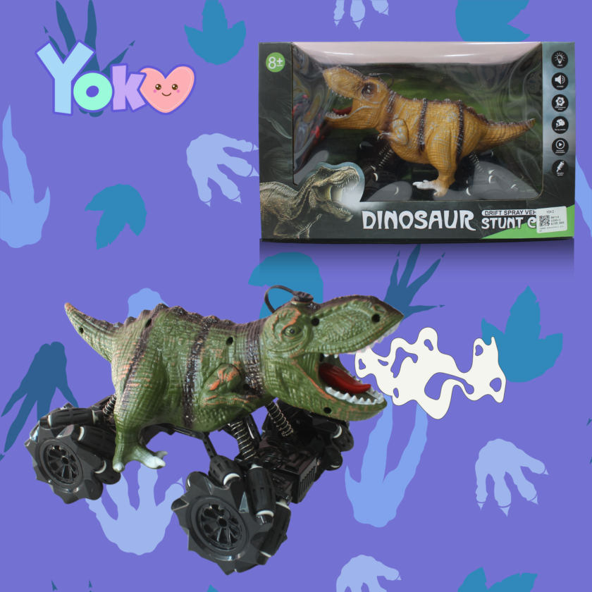 carro dinosaurio - Yoko Kawaii